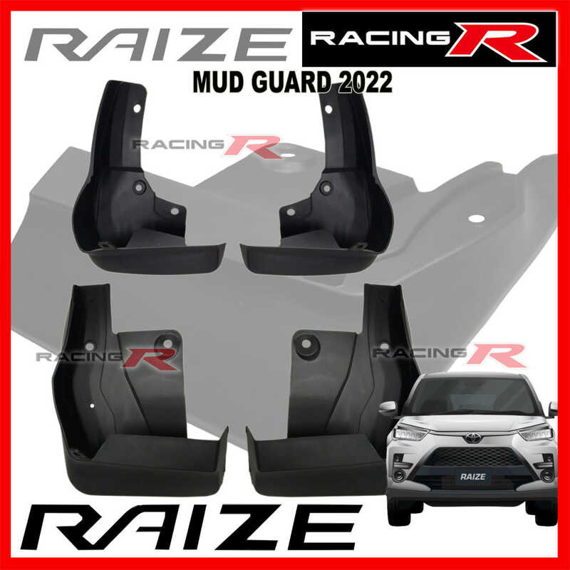 Raize Toyota 2022 To 2025 Mudguard W/ 8Pcs SCREWS Mud Flaps Splash ...