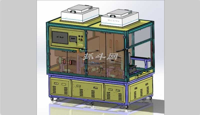 Cover plate matrix layout machine 3D drawing printing SW model CAD ...