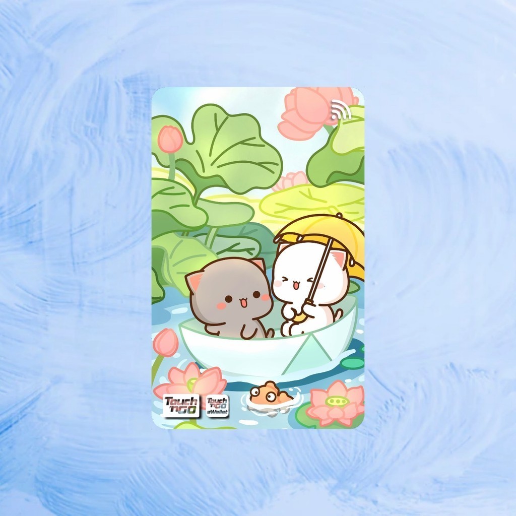Peach Cat Series 3 for Touch n Go Card Sticker Cover TNG / Master ...