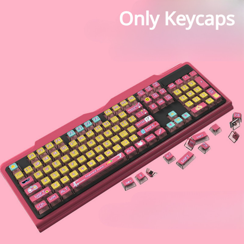 Video Game Theme Pudding Translucent Keycaps 116 Keys PBT Dye ...