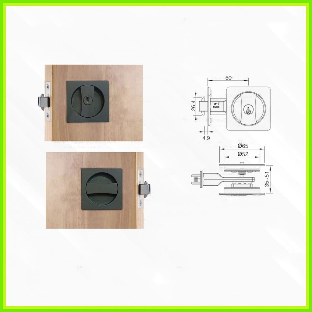 Tongue type double hook lock sliding door lock indoor door lock ...