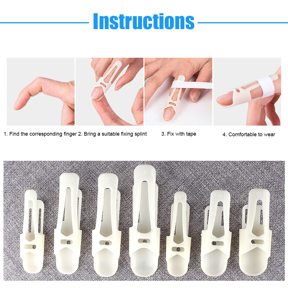 1 pair of splint hammer plastic finger support finger fixator joint ...