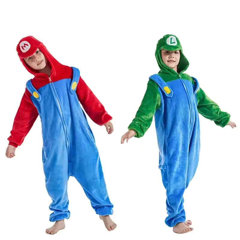 LY Anime Brothers Cartoon Game Cosplay Costume Anime Figure Luigi One ...