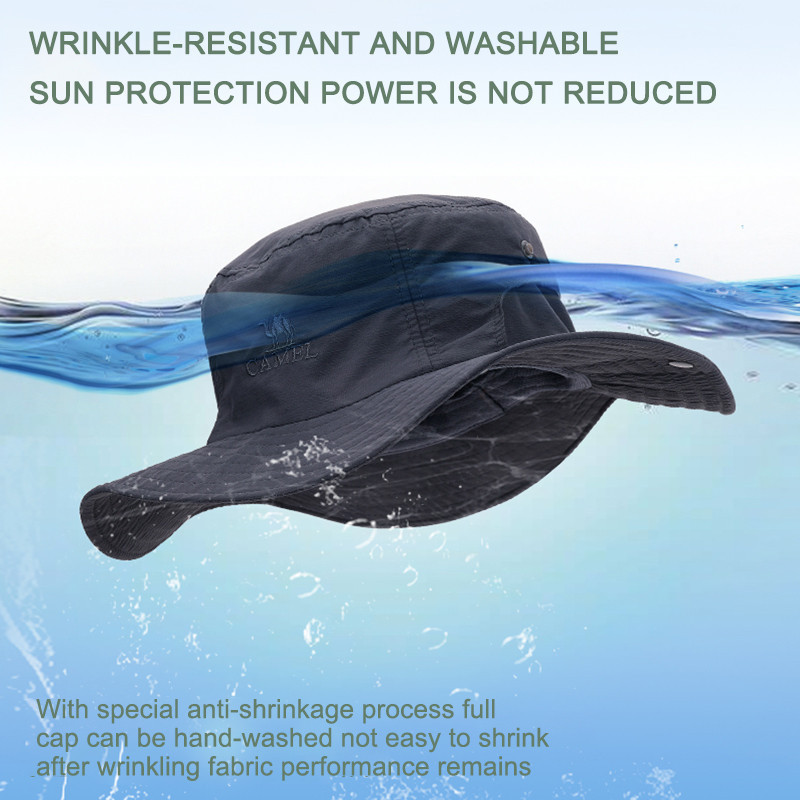 CAMEL CROWN Sun Protection Bucket Hat, Outdoor Hiking Hat for Men and ...