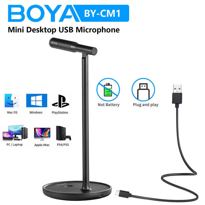 898 Microphone Ng Boya-By-Cm1 Conference Condenser, Desktop USB ...