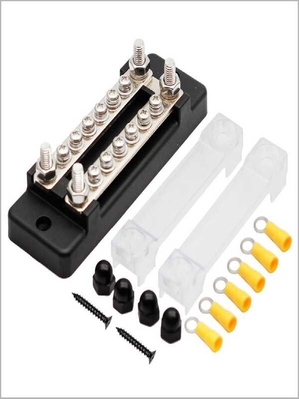 Double row 6-channel busbar DC 15a high current busbar 48v busbar ...