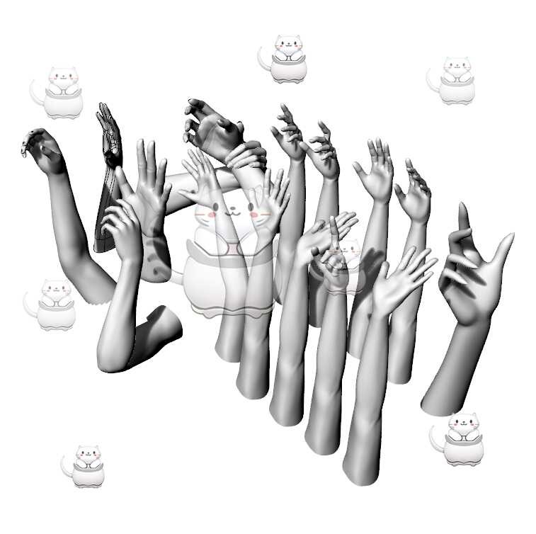 Hand movements, arm mesh, Blender rhinoceros modeling, 3D file Rhino ...