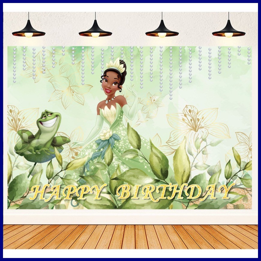 Tiana theme Birthday Banner for Girl's Birthday Party Decoration ...