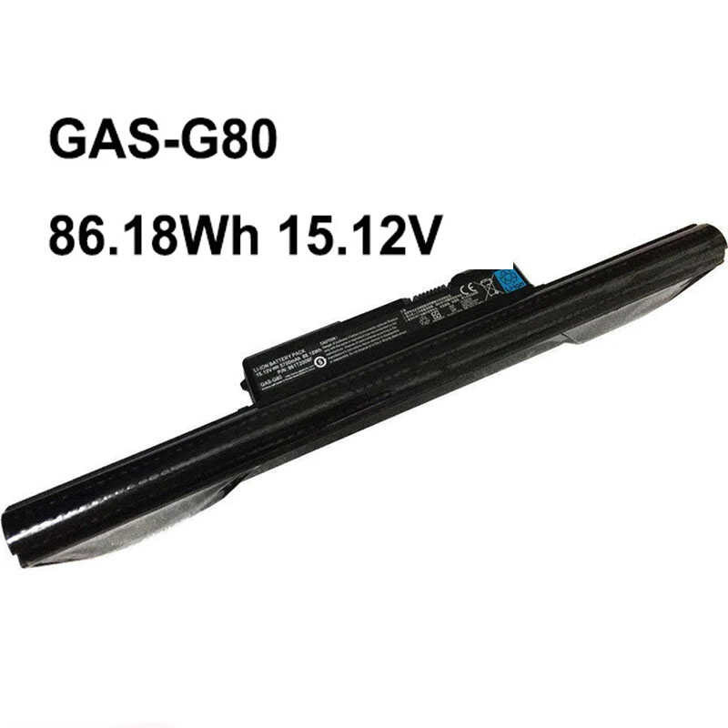 961T2009f Gas-G80 86.18Wh 5700Mah 15.12V Laptop Battery For Gigabyte ...