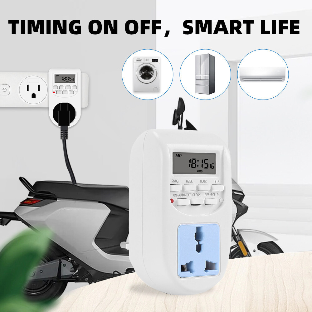 AL-06 Digital Timer Switch Universal UK EU US Socket Weekly ...