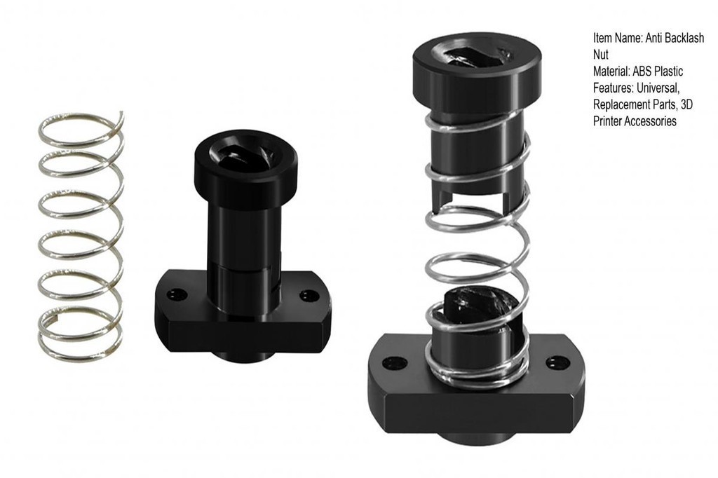 【COD】 Anti Backlash Nut Parts High-quality 3d Printer Anti Backlash Nut ...