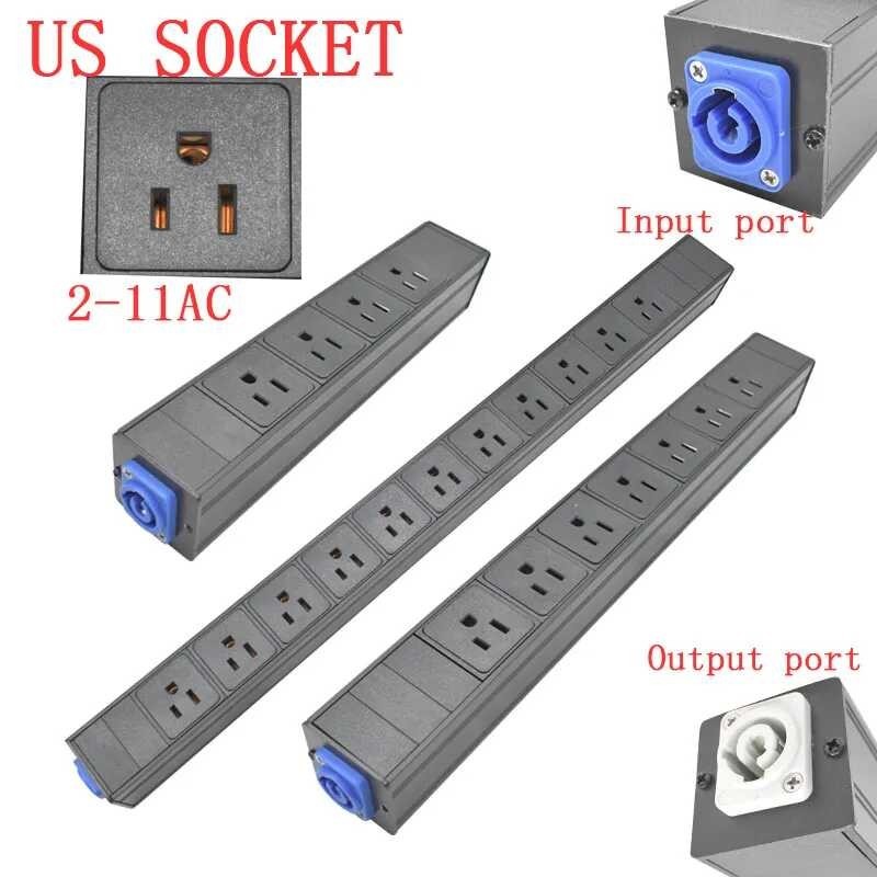 Powerlink Box Schuko Power Amplifier Audio 3P Aviation Plug 2-11 AC US ...