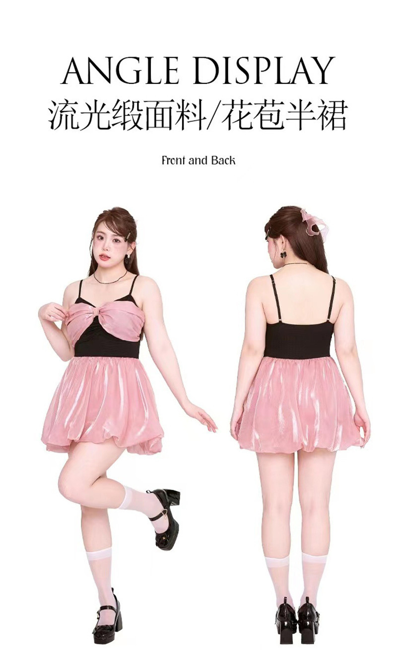 2025 Summer New Plus size Swimsuit Female Conservative Sling Conjoined ...