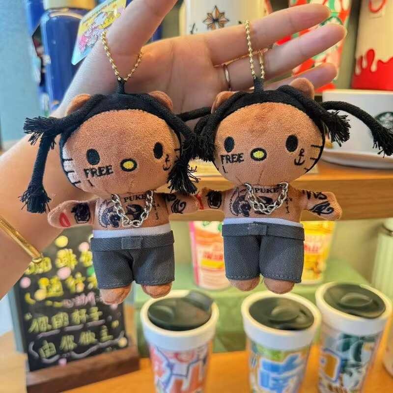 10Cm 3 77 Sanrio Cartoon Animation New Cute Trend Black Rapper Plush ...