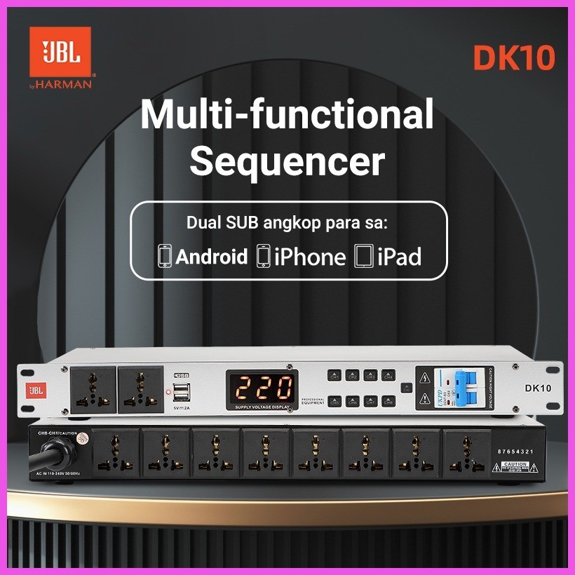 © ☢ power sequencer,JBL/original DK10 power controller 10 channel ...
