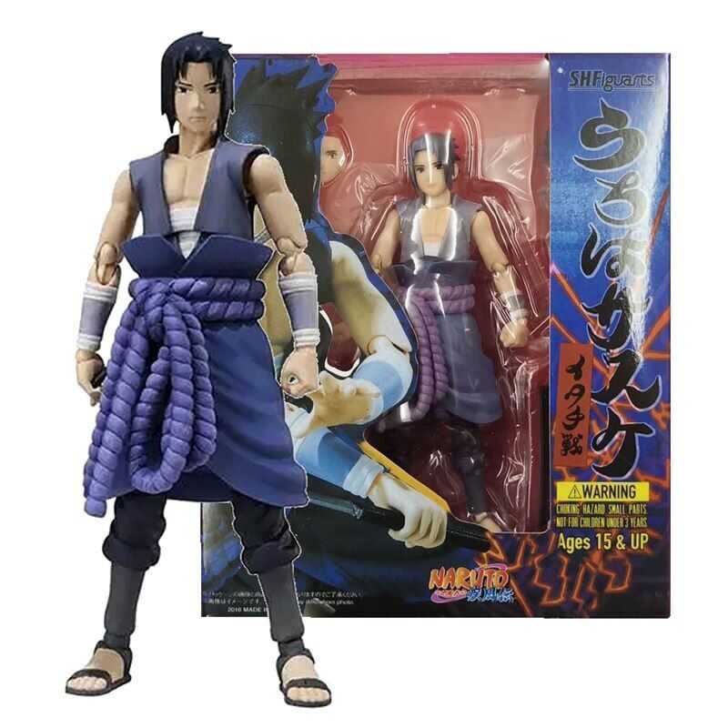 14Cm Shf Naruto Shippuden Figures Uchiha Sasuke Action Figure PVC ...