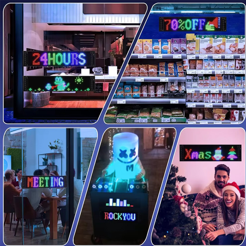 Led Demon Eyes Car LED Logo Bluetooth APP LED Matrix Pixel Panel Night ...