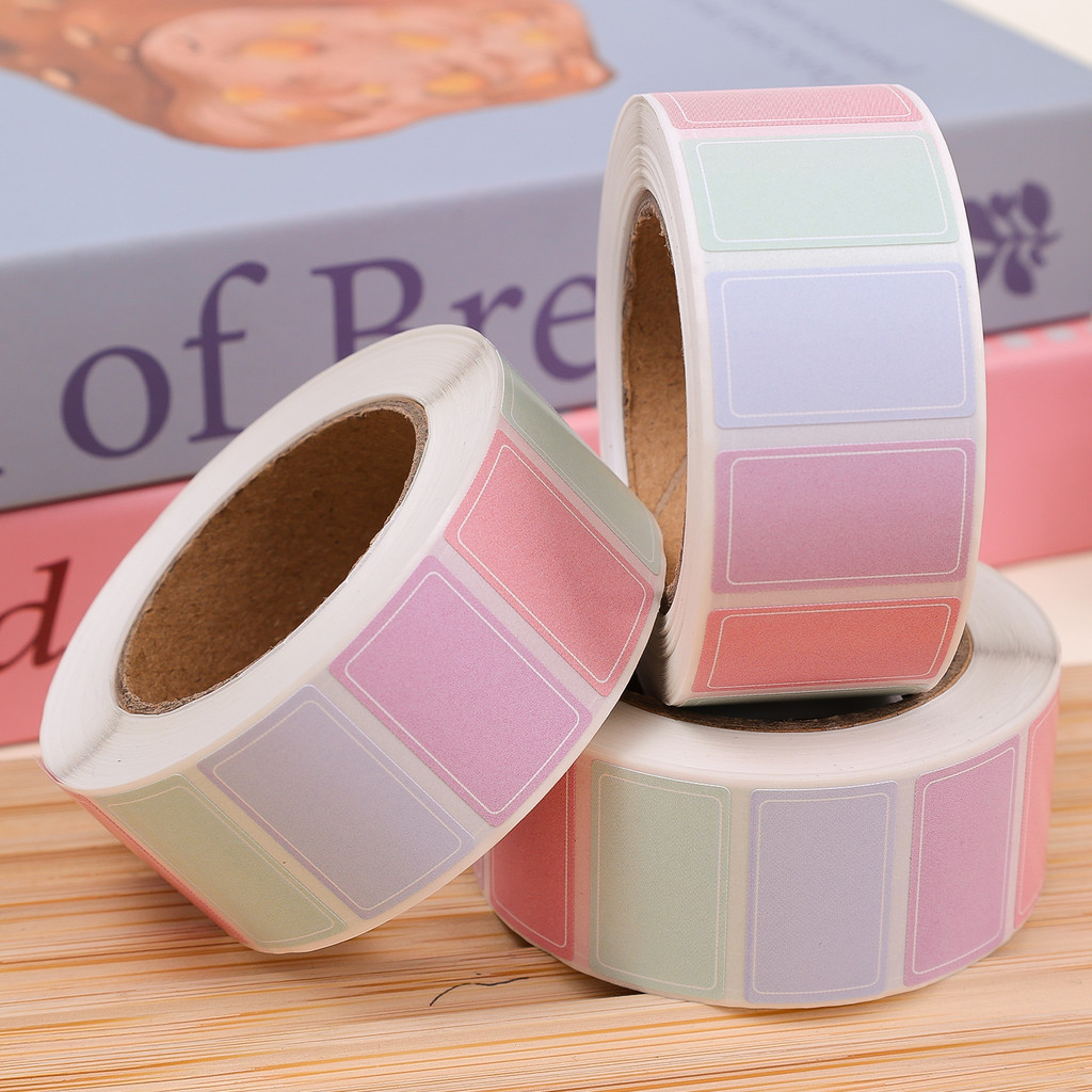 800 Pcs/Roll Blank Handwritten Mark Labels - Colorful Self-Adhesive ...