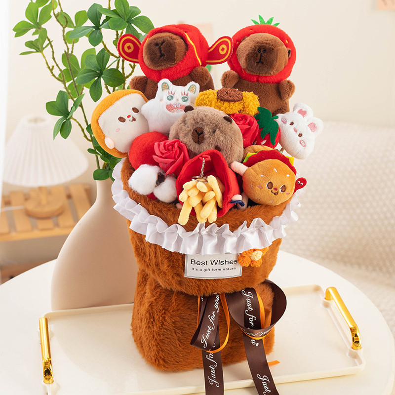 Stuffed Toy Kuromi Stitch Capybara Kirby KT My Melody Pompompurin Bunch ...