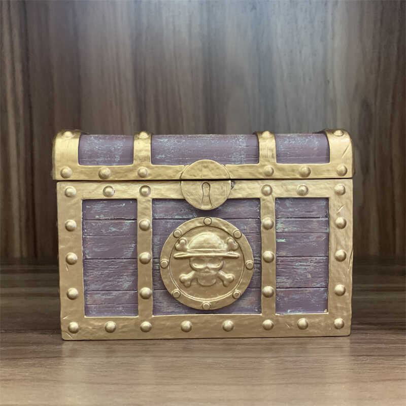 10cm One Piece Treasure Chest Model Figure Luffy Gifts Box Anime PVC ...