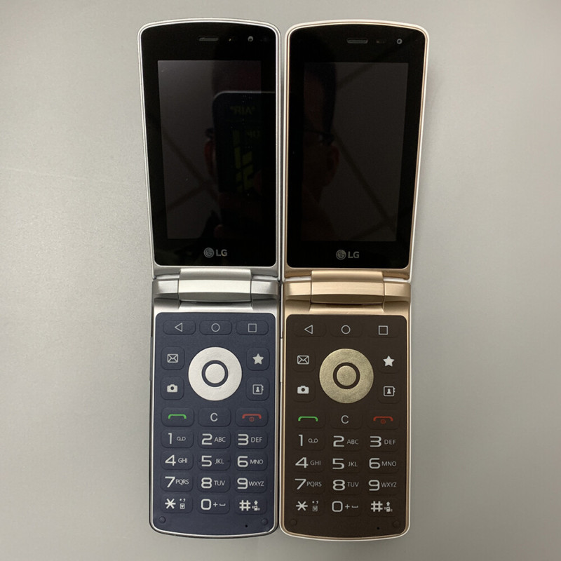 LG Smart Folder X100 2GB+16GB ROM WIFI Bluetooth touch screen Android 7.1 Flip Smartphone ...