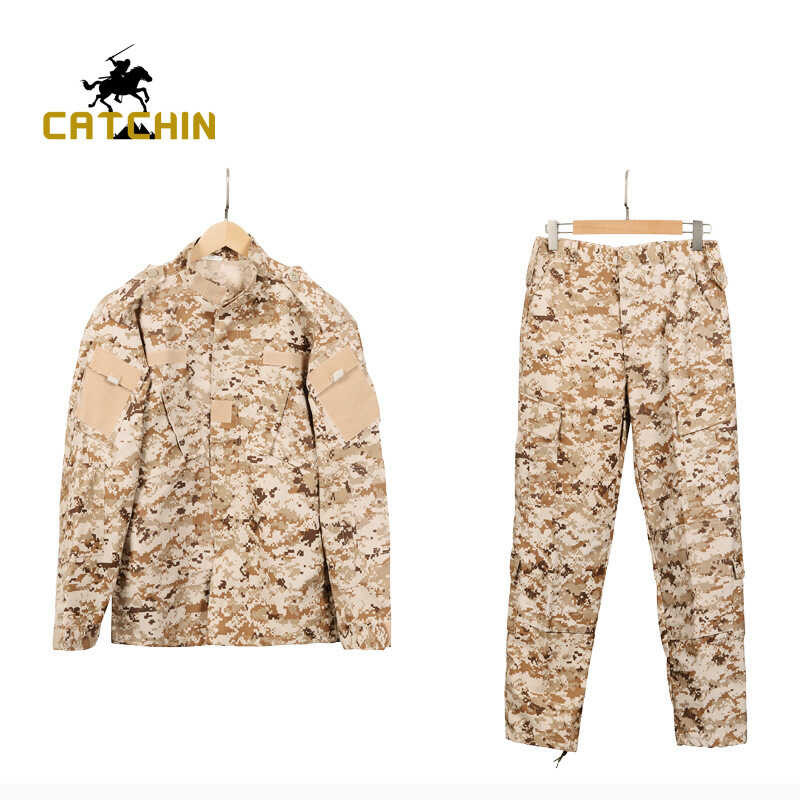 ACU Desert Digital Camouflage Combat Suit Set Outdoor CS Exercise ...