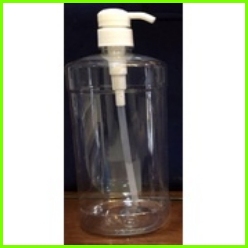 ♀ 1L Pump Empty Plastic Bottle Syrup / Disinfectant Bottles / Syrup ...