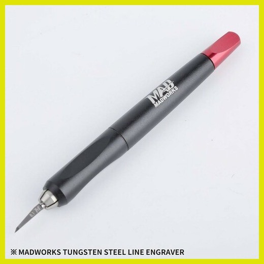 ☎ ஐ [hobbyalley] MADWORKS TUNGSTEN STEEL LINE ENGRAVER CHISEL (0mm to 1 ...