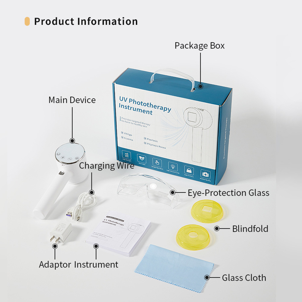 SALORIE 308nm UVB Ultraviolet Phototherapy Instrument Vitiligo Treatment Lamp Laser for Therapy ...