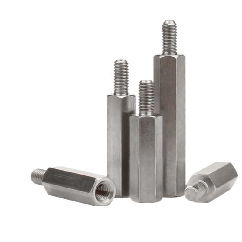 304 ang isang ulo ng stainless steel hexagonal support isolation ...
