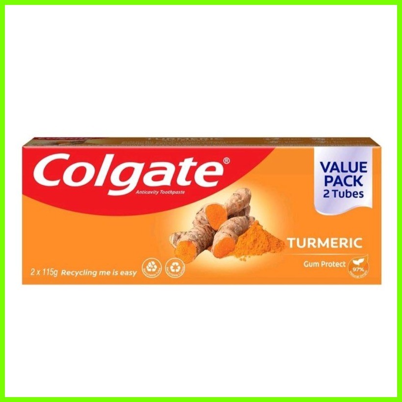∇ ⏆ Colgate Toothpaste Charcoal/Turmeric/Himalayan Salt Value Pack (2 ...