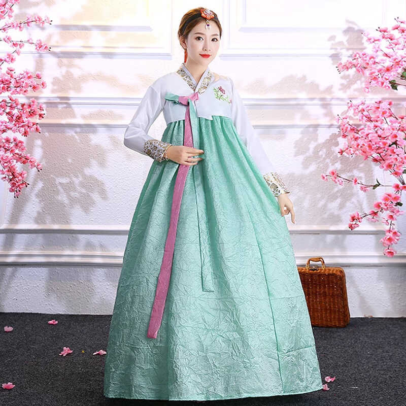 LY Sequined Korean Traditional Costume Haok Female Korea Palace Costume ...
