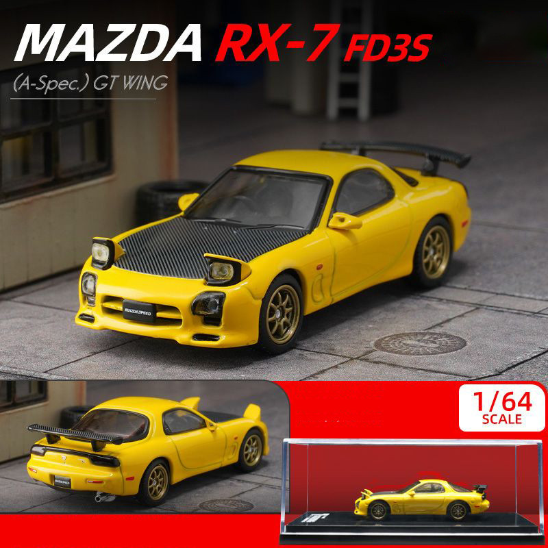 1:64 Mazda RX7 RX-7 FD3S Supercar Alloy Diecasts & Vehicles Miniature ...