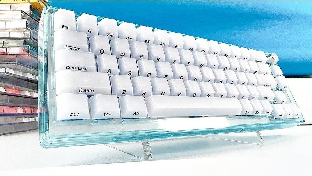 122 Keys Milky White Keycap Frosted Fog Transparent Matte PC ABS ...