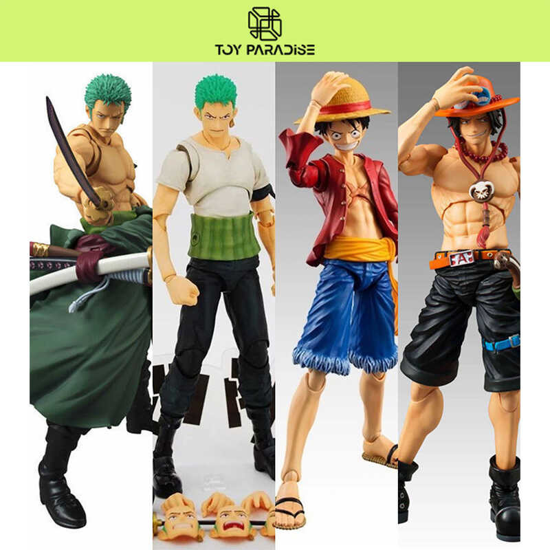 18 Cm One Piece Roronoa Zoro Luffy Portgas Ace Anime Figure Movable ...