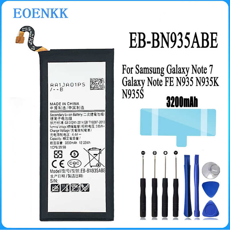 Eb-Bn935abe Battery For Samsung Note 7 N935 NOTE FE Note7 Capacity ...