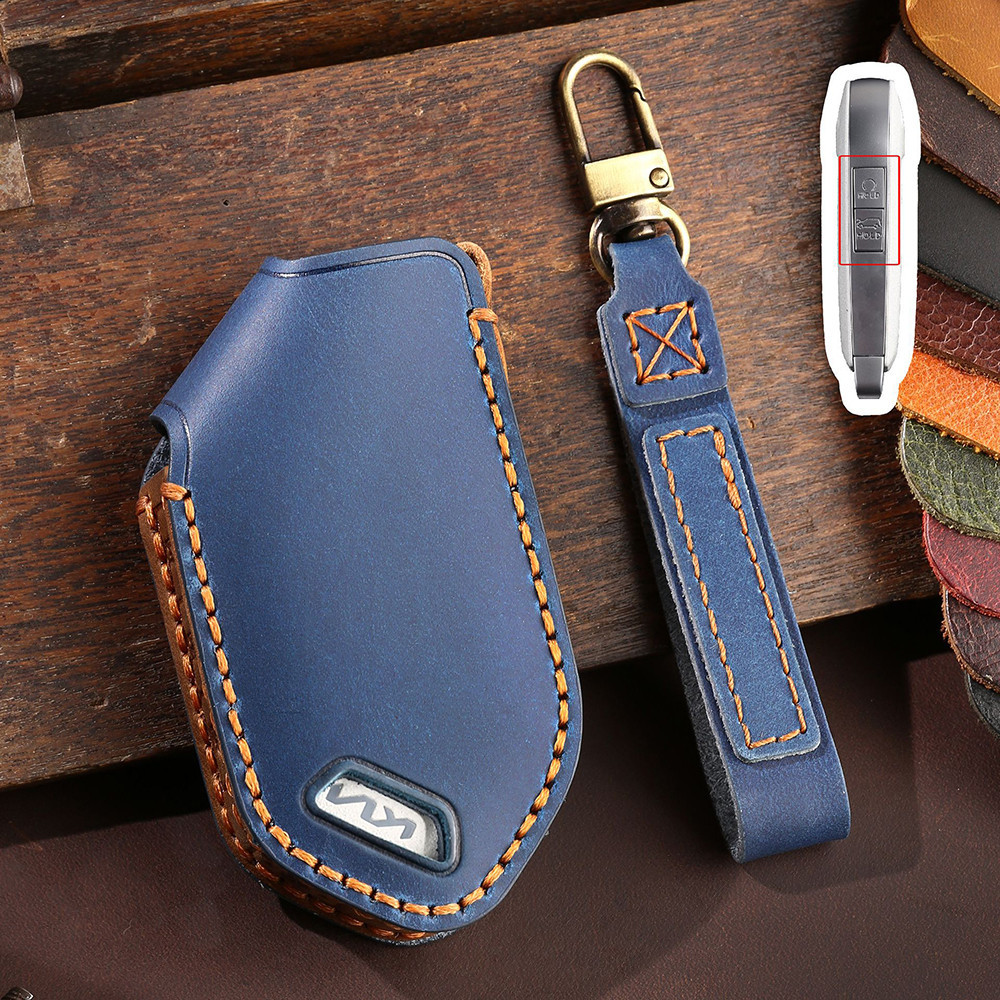 2024 New Arrive Leather Shell Fob Remote Car Key Case Cover For Kia ...