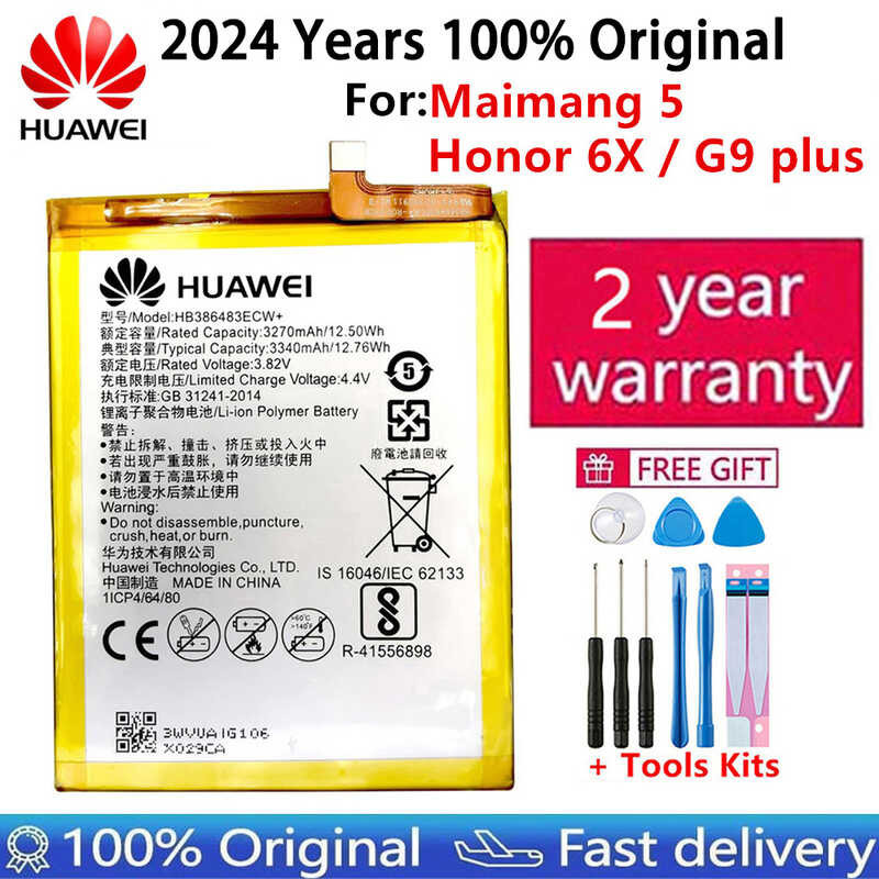 Huawei Original Battery Hb386483ecw+ 3340Mah Para Sa Huawei Maimang 5 ...