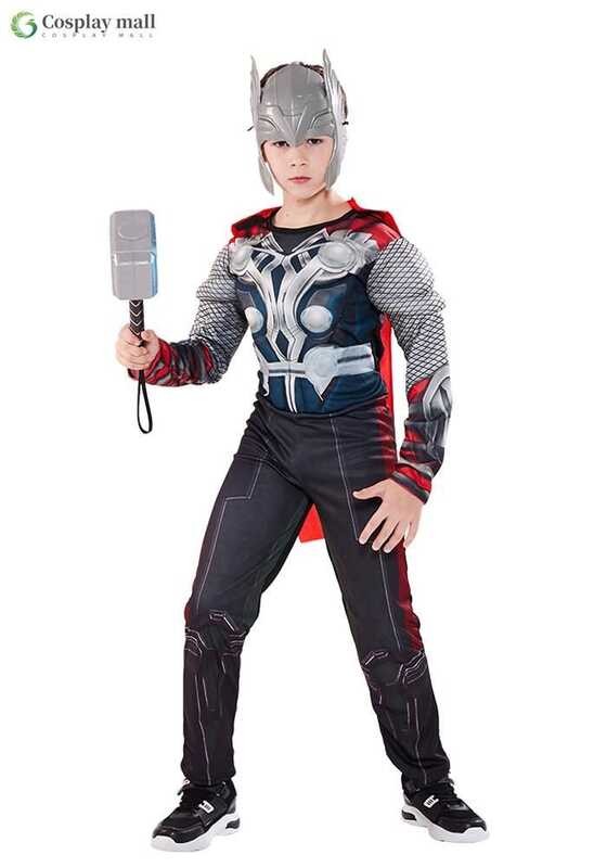 LY Cosplay Store Muscle Thor Costume For Kids/Adults Erhero Suit Boys ...