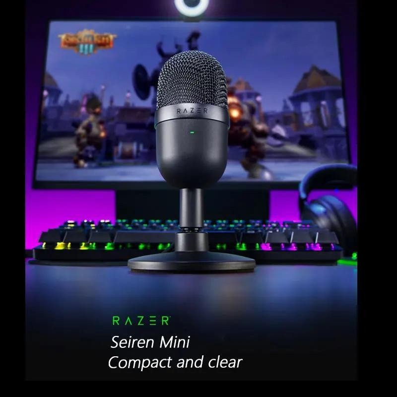 Razer Mic Seiren Mini Ultra-compact Portable Mini Streaming Microphone ...