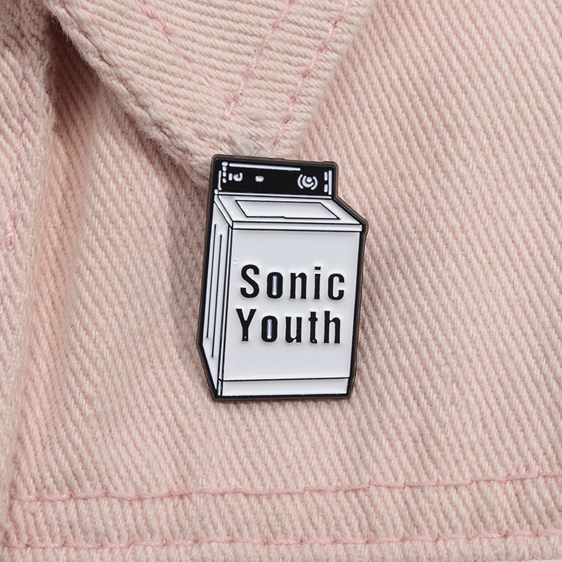 Sonic Youth Enamel Pin Brooches Rock Band Brooch Musical Theme Pins ...