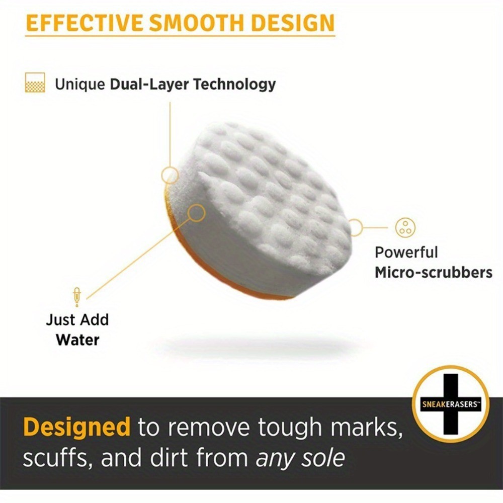 10 Pcs Instant Sole and Sneaker Cleaner, Premium Dual-Sided Sponge for ...