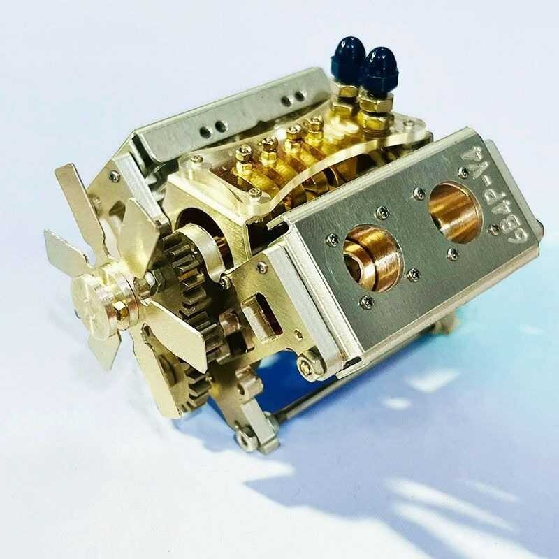 V4 Engine Model DIY Building Puzzles 3D Simulation Engine Assembly Kit ...