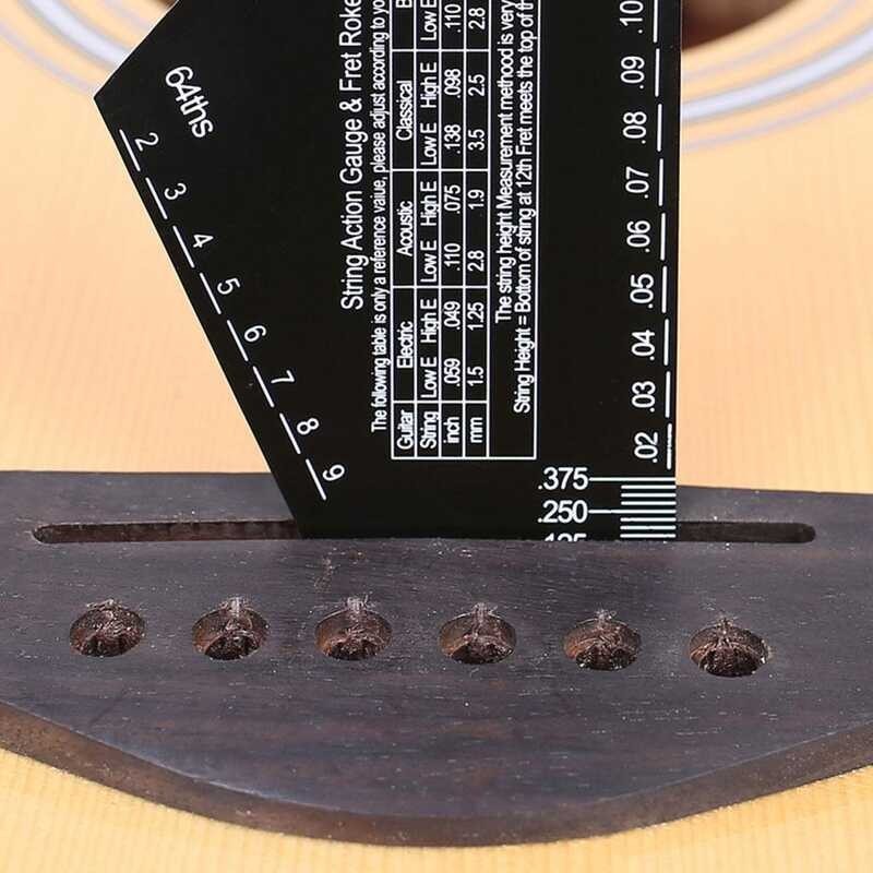 Gauge Electric Guitar Leveling Ruler Chord Height Ruler Guitar Bass ...