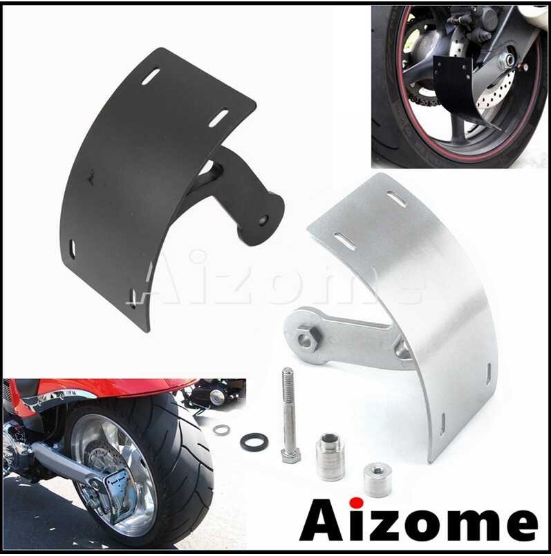 Aluminum Motorcycle Side Mount Curved Number Plate Holder Para sa ...