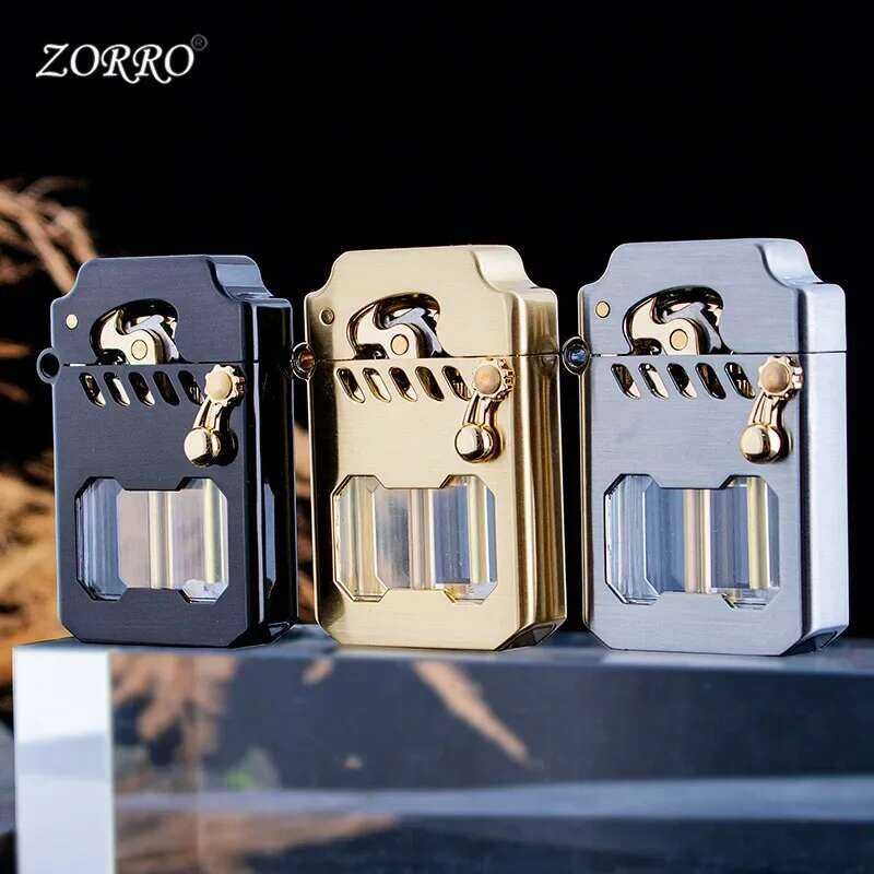 Xj ZORRO - Transparent Fuel Tank Nical Ejection Kerosene Lighter Metal ...
