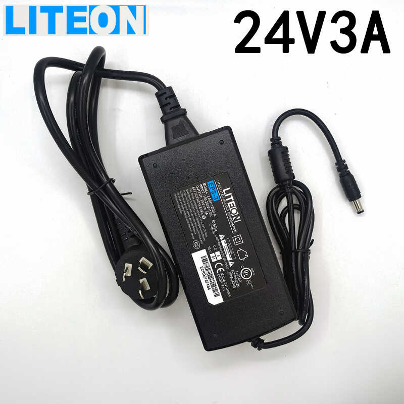 Jianxing 24V 3A Power Adapter 24V 2A LCD TV Monitor Camera Power LED ...