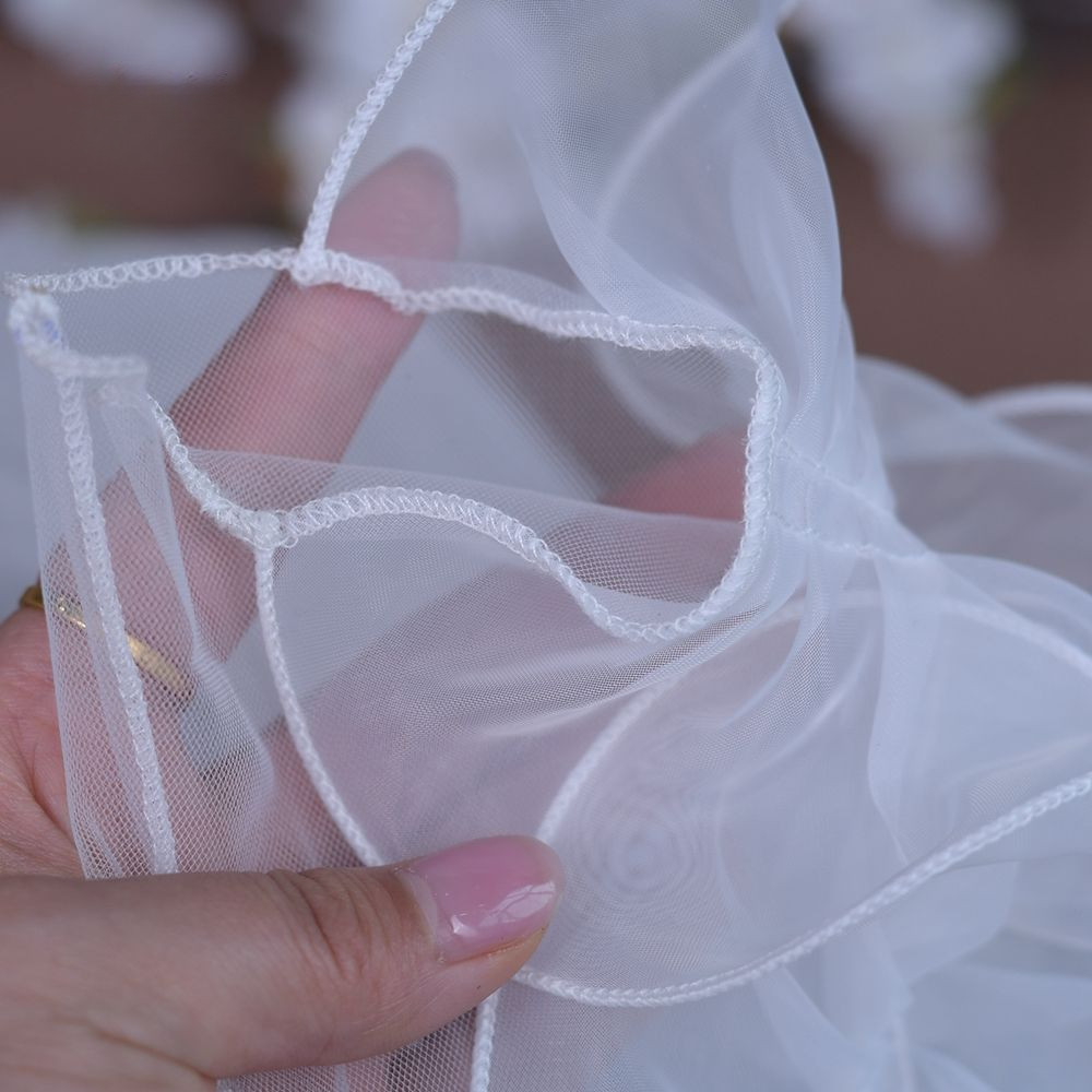 2024New Bride French Style Sleeves Wedding Puffy Romantic 3D Ruffle ...