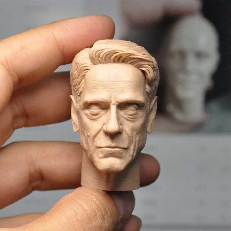 Blank 1/6 Scale Butler Alfred Jeremy Head Sculpt Unpainted Fit 12 ...