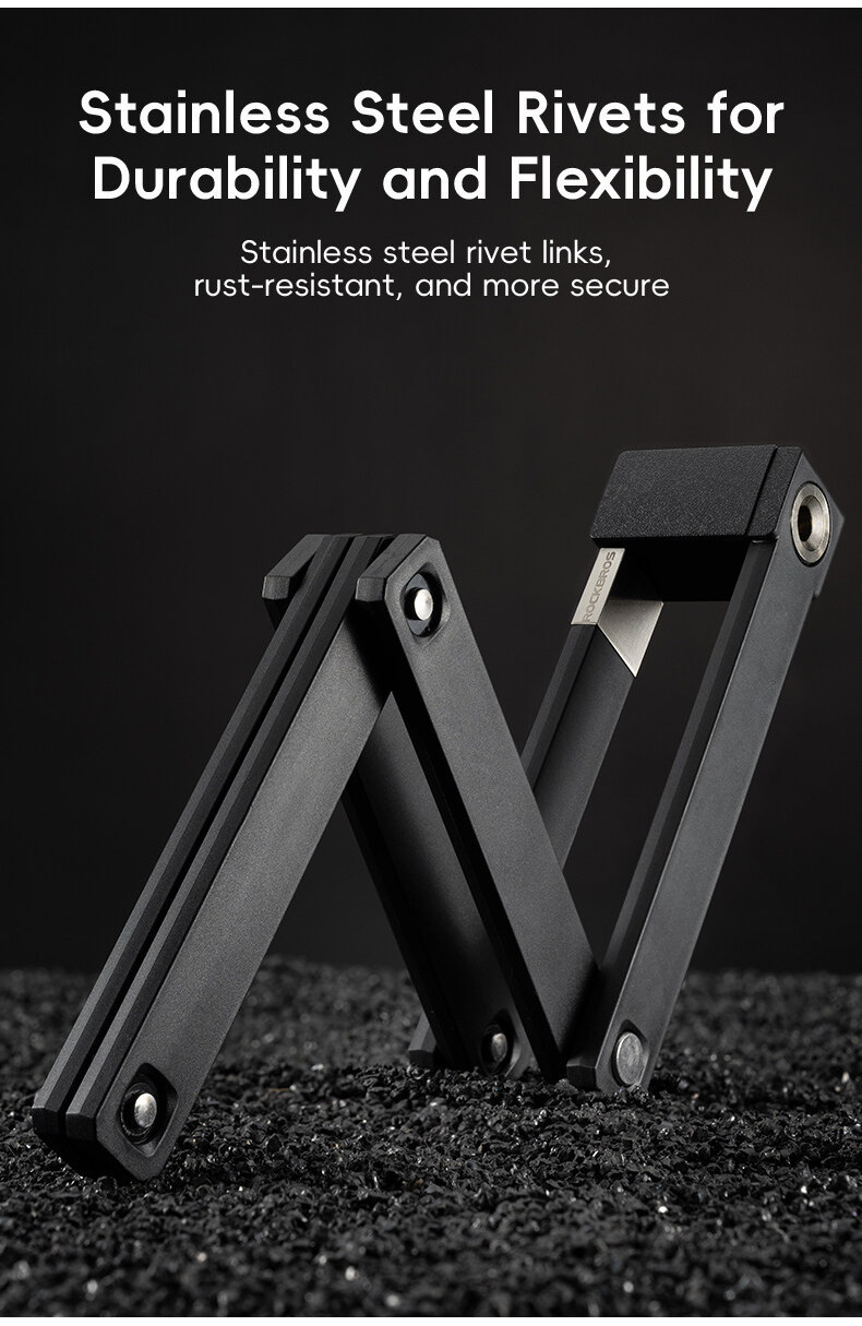 【PH Delivery】ROCKBROS Mini Bike Folding Lock Anti-theft Bicycle ...
